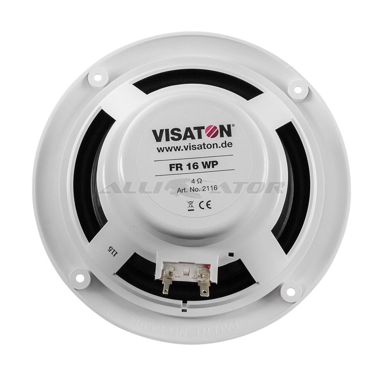 Акустика Visaton 6.5", 4 Ом, RMS-60 Вт, широкополосная, влагостойкая